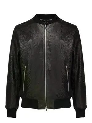 GIULIANO GALIANO Miami Zip Leather Jacket