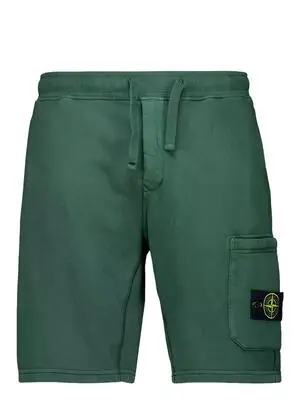 Stone Island Logo-patch Bermuda Shorts - Green