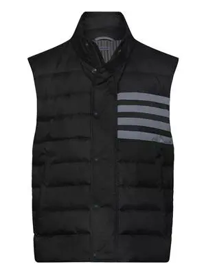 Thom Browne 4-bar Side-pockets Gilet - Grey