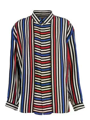 Saint Laurent Striped-pattern Shirt - Black
