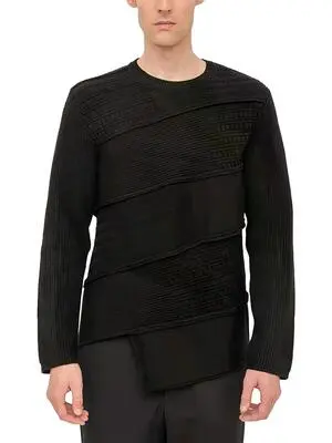 BLACK COMME DES GARÇONS Crew-neck Sweater - Black