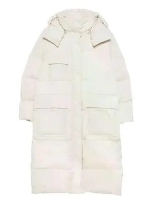 Marc O'polo Flap-pocket Zip-up Oversized Coat - Neutrals