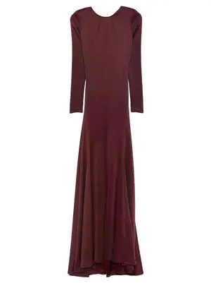 MIAU BY CLARA ROTESCU Leona Long-sleeve Gown - Red
