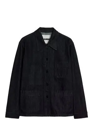 JIL SANDER Patch-pocket Denim Jacket - Blue