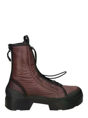 VIC MATIE Quilted Platform Combat Boots - Brown