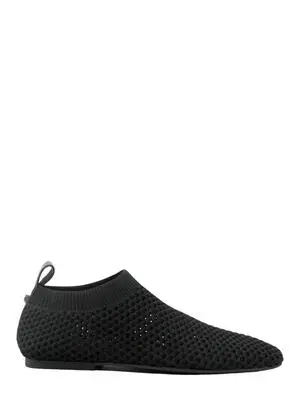 Ash Square-toe Ballet Flats - Black