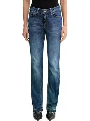 Guess Raw-cut Straight-leg Jeans - Blue