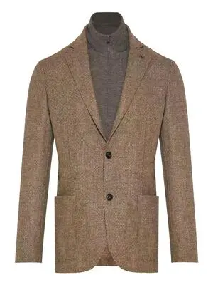 Corneliani Button-up Blazer - Brown