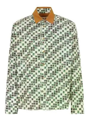 Marni Long-sleeves Printed Shirt - White