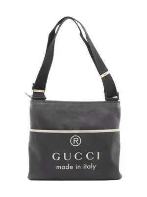 Gucci Gg Supreme Messenger Bag Shoulder Bag - Grey