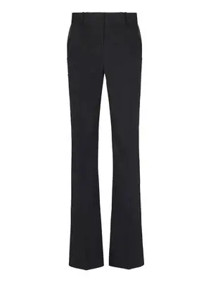 Balmain Crystal-embellished Wool Trousers - Black