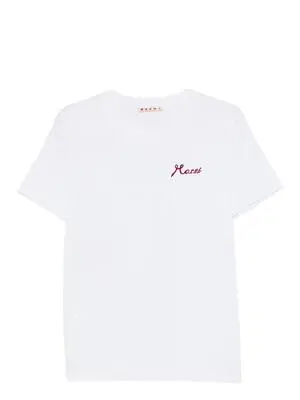 Marni Logo Cotton T-shirt - White