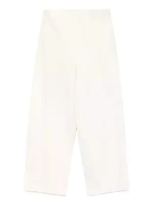 Max Mara Cropped Palazzo Trousers - 001 White
