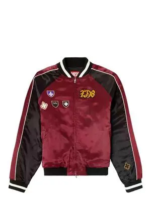 DIESEL® Appliqué-patch Zip-up Jacket - Red