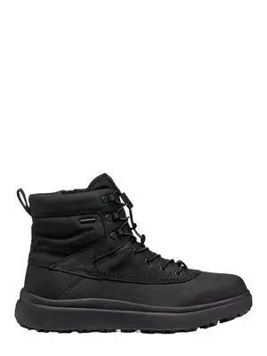 Geox Padded Lace-up Boots - Black