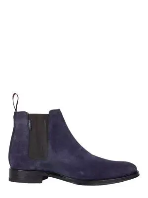 Paul Smith Elastic-panels Suede Chelsea Boots - Blue