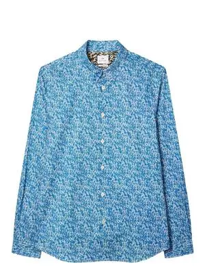 Paul Smith Yarrow Buttoned Floral Shirt - Blue