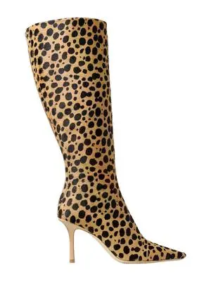 JIMMY CHOO Gloria Knee-high 85 Boots - Neutrals