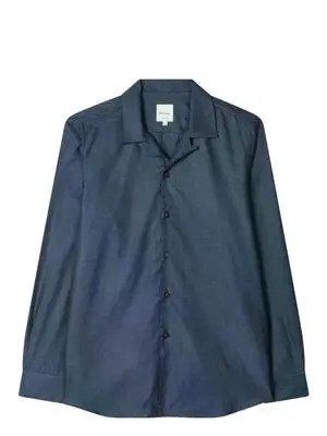 Paul Smith Button Camp-collar Shirt - Blue