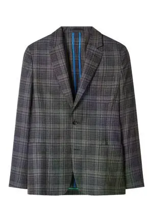 Paul Smith Checked Single-breasted Blazer - Brown