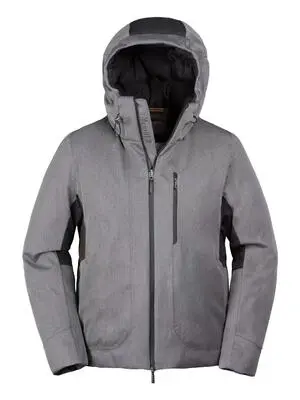 MOORER Paneled Hooded Jacket - Grey