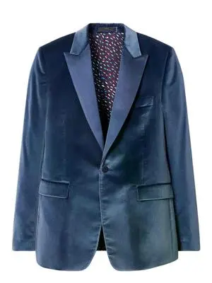 Paul Smith The Soho Velvet Blazer - Blue