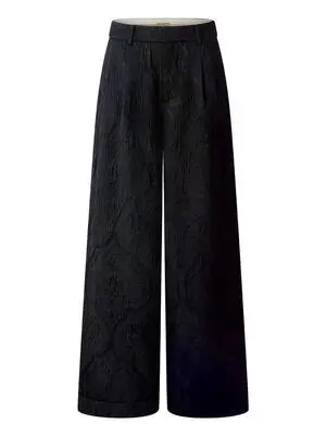 Shanghai Tang Jacquard Tang Trousers - Black