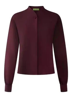 Shanghai Tang Buttoned Tang Blouse - Purple