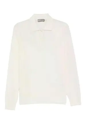 Canali Polo-collar Sweater - Neutrals