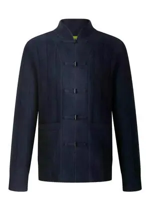 Shanghai Tang Tang Buttoned Cardigan - Blue