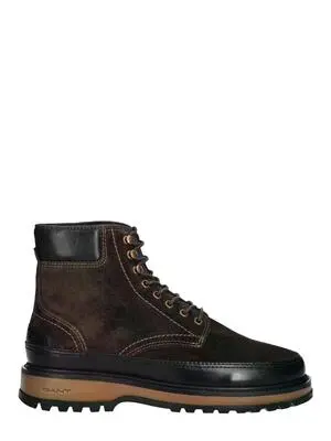 Gant Clafton Panelled Lace-up Boots - Brown