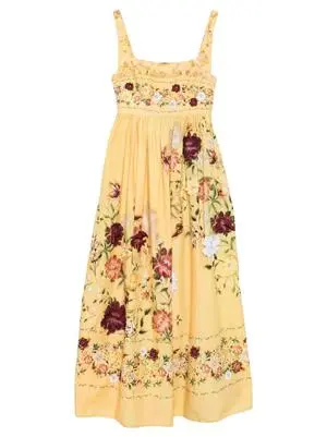 Agua Bendita Barbara Paramo Strappy Dress - Yellow