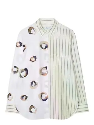 Paul Smith Printed Striped Shirt - White