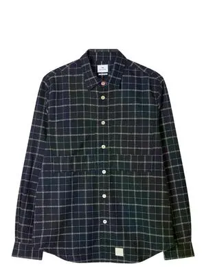 Paul Smith Check Pocket Shirt - Blue