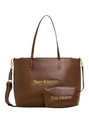 Juicy Couture Logo Zip-fastening Tote Bag - Brown