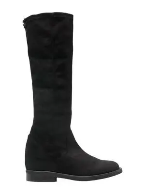 PEDRO MIRALLES Knee-high Suede Boots - Black