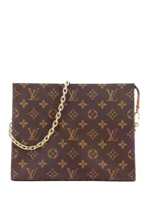 LOUIS VUITTON Toiletry Pouch On Chain Monogram Canvas Shoulder Bag - Brown