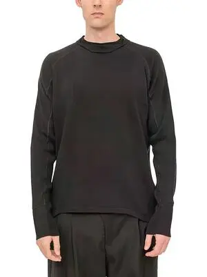 DEVOA Cotton Long-sleeve T-shirt - Black
