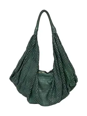SOMMET Laser-cut Shoulder Bag - Green