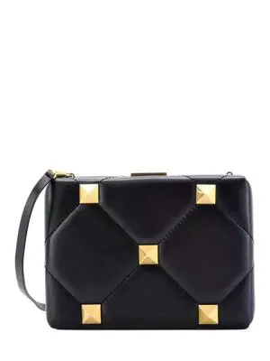 VALENTINO Roman Stud Quilted Leather Minaudiere