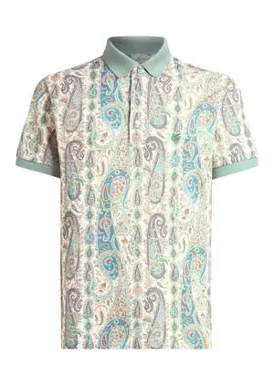 Etro Cotton Polo Shirt - Neutrals