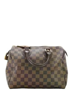 LOUIS VUITTON Speedy 25 Damier Satchel - Brown