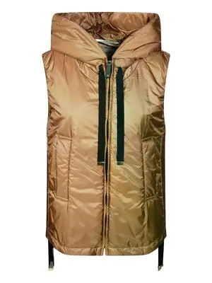 Max Mara Hooded Gilet - Brown