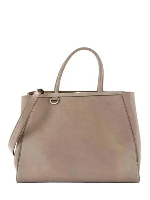 Fendi Peekaboo Regular Satchel - Neutrals