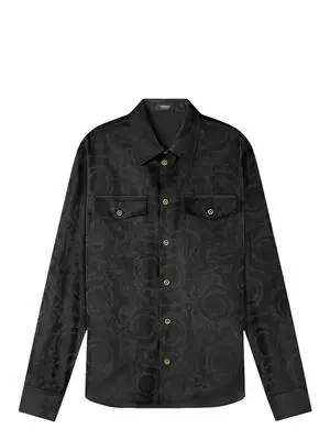 Versace Barocco-design Shirt - Black
