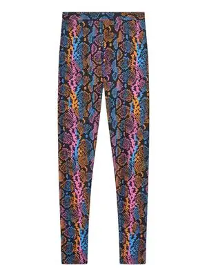 VERSACE Snakeskin-print Leggings