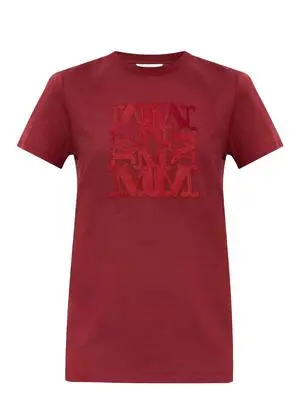 Max Mara Embroidered Tee - Red