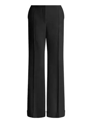 Alberta Ferretti Concealed-fastening Trousers - Black