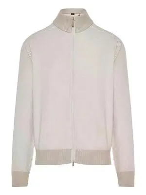 Zegna Zip-up Cardigan - Neutrals
