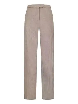 Khaite Miles Straight Leg Trousers - Neutrals